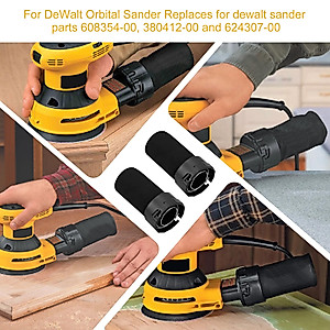 Sander Dust Bag 608354-00SV for Dewalt Orbital Sander Replaces for Dewalt Sander Parts 608354-00, 380412-00 and 624307-00