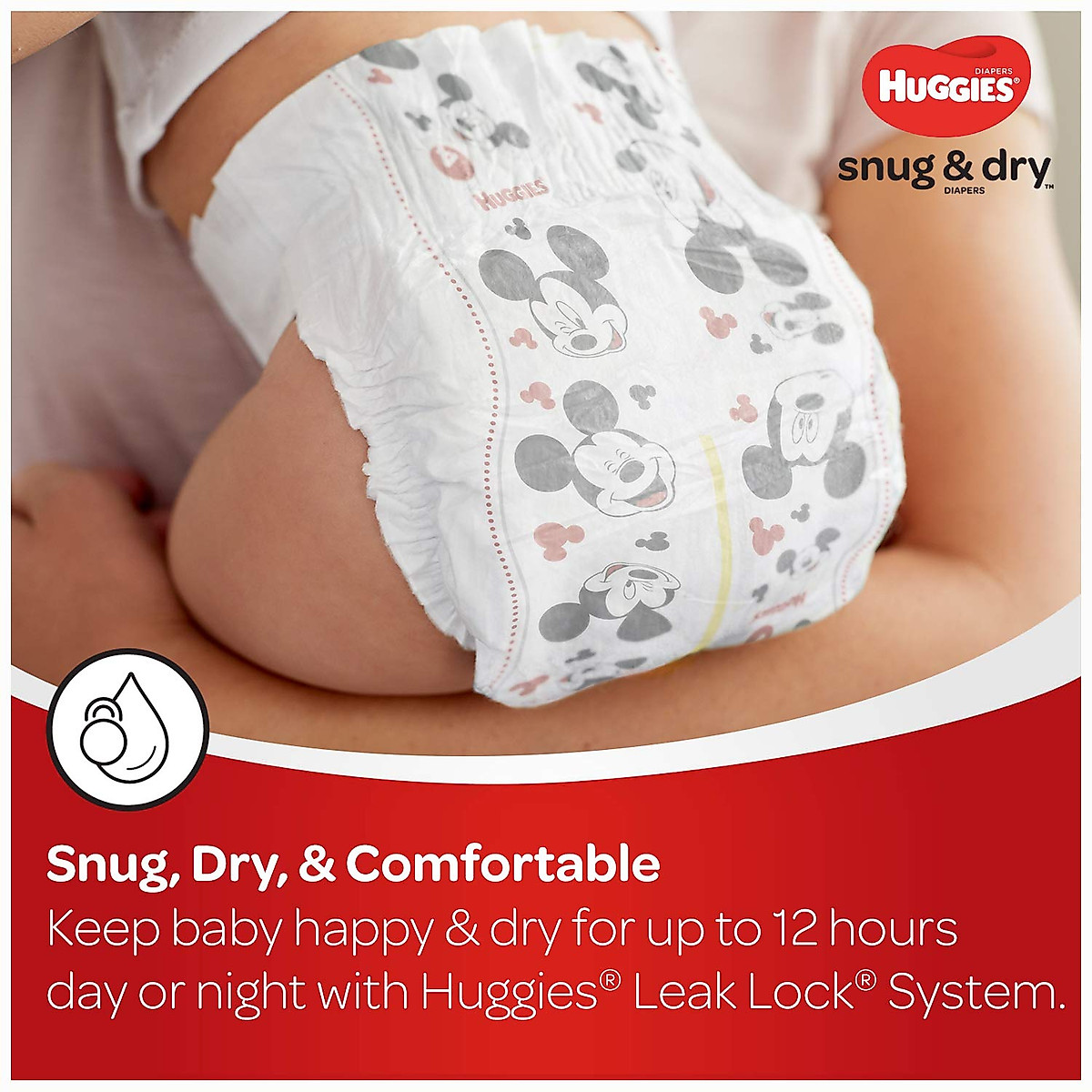 Huggies Snug & Dry Baby Diapers, Size 3, 34 Ct