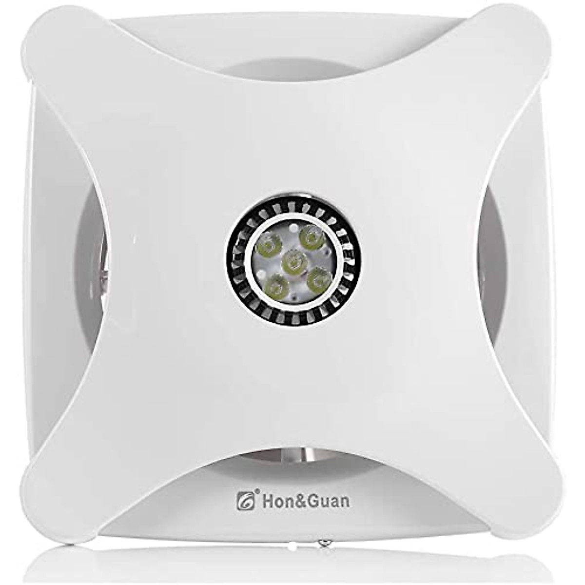 DEIGEHJRE 28W Bathroom Ceiling Ventilation Fan, with LED Air Vent Exhaust Bath Toilet