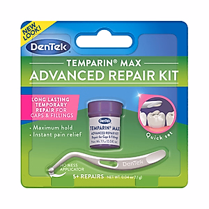 DenTek Temparin Max Advanced Dental Repair Kit, 13+ Repairs