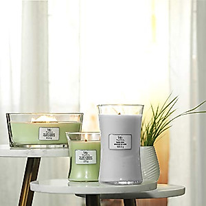 Woodwick Ellipse Scented Candle, Warm Wool, 16oz | Up to 50 Hours Burn Time