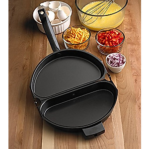 Fox Run Egg Pan, Non-Stick Folding Omelette Pan, 8"