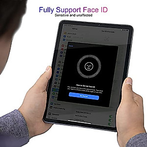 Darno 2-Pack No Notch Full Coverage Screen Protector For iPad Pro 12.9 inch 6th/5th/4th/3rd Generation, Microphone Hole Only, HD Tempered Glass With Alignment Frame(2022/2021/2020/2018)