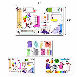 YAYJOY Numberblocks Party Decorations Numberblocks Stickers,Cake Toppers,Balloons,Party Banner,Home Decoration for Kid's Birthday Party