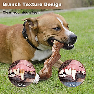 Liangmall Dog Chew Toys for Aggressive Chewers, Nylon Tough Dog Toy with Real Beef Flavored, Indestructible Dog Toys for Medium/Large Breeds