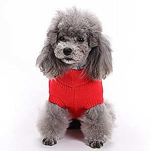 Dog Cat Knitted Jumper Winter Warm Sweater Puppy Coat Jacket Costume Pet Clothes for Small Dogs Girl Sweatshirt