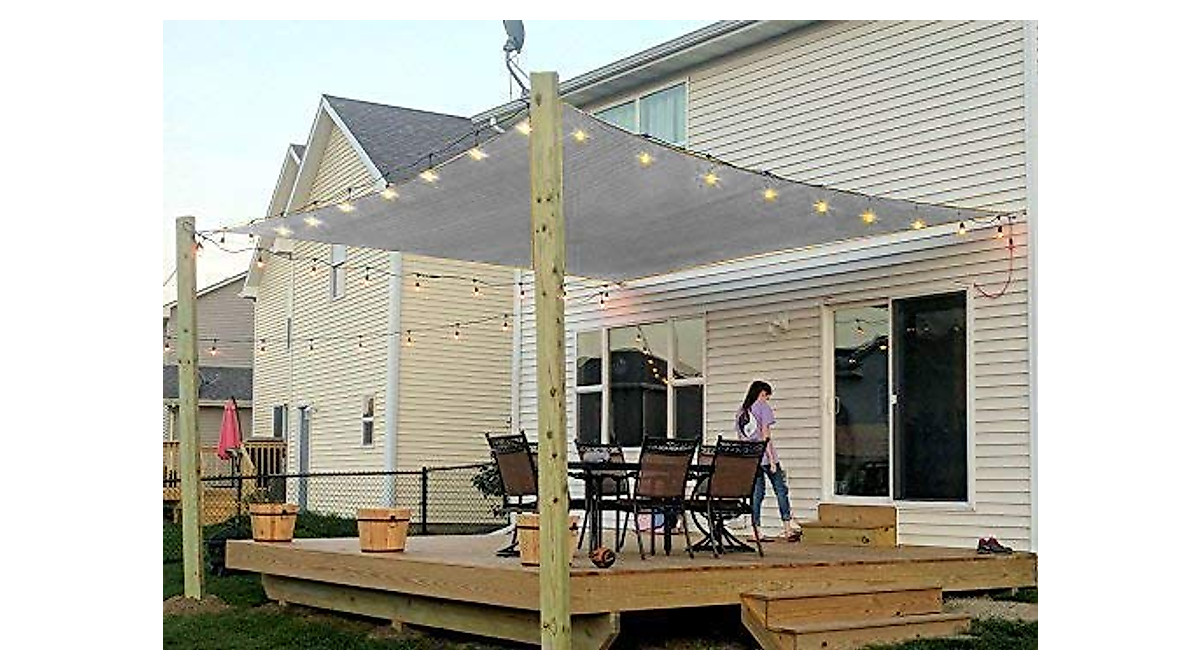 Rectangle Sun Shade Sail Canopy 6x8 ft Outdoor UV Shade Cloth