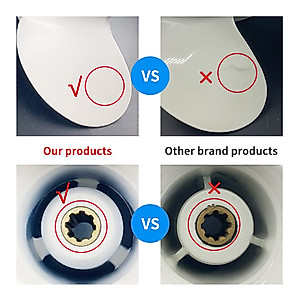 Boatman 10 1/2x13 Aluminum Outboard Boat Propeller fit Mercury Engines 25-70 Hp,13 Spline Tooth,RH,OEM NO.48-816704A45