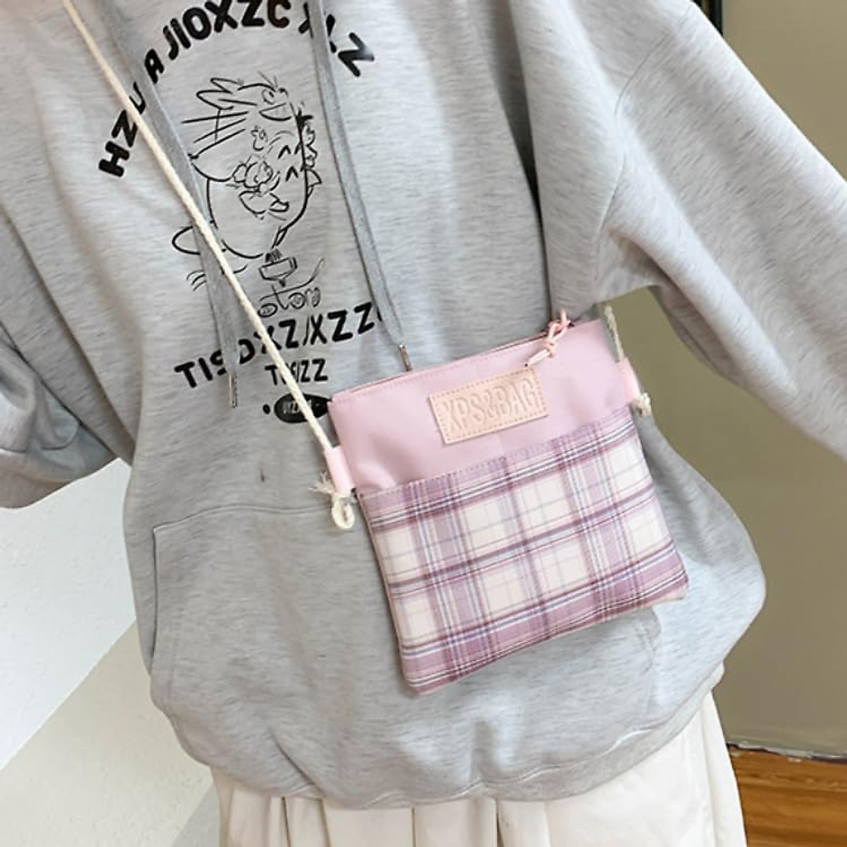 MININAI 4PCS Aesthetic College Backpack Set with Plushies Kawaii Large Backpack 15.6" Laptop Preppy Daypack Cute Backpack (Green,One Size)