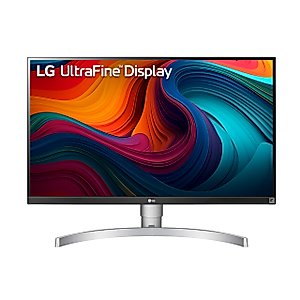 LG 27UK650-W 27” Inch UHD (3840 x 2160) IPS Display with HDR 10, sRGB 99% Color Gamut, AMD FreeSync Technology, 3-Side Virtually Borderless Design