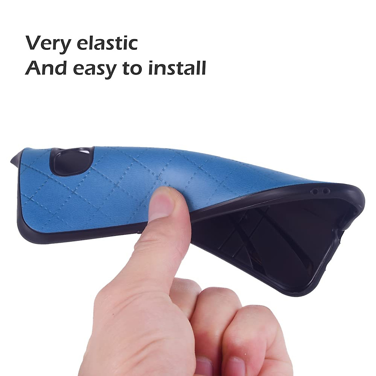 ELISORLI Compatible with Samsung Galaxy J6 2018 Case Rugged Thin Slim Soft Cell Accessories Protection Anti-Slip Fit Rubber TPU Mobile Phone Cover for Gaxaly On6 SM J600 J600G J600F Women Men Blue