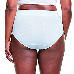 Hanes womens Signature Smooth Women's Microfiber Underwear 6-pack Briefs, Assorted, 7 US