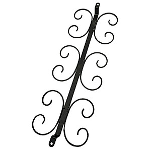 Wine Glasses Rack Under Cabinet Stemware Rack,Wine Glass Hanger Rack Wire Wine Glass Holder Storage Hanger for Cabinet Kitchen Bar BlackL