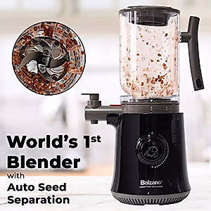 Balzano Yoga Blender/Smoothie Maker/Juicer/Soup Maker with Auto Seed Saperation and Immunity Booster - Black, compact