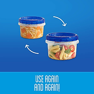 Ziploc Food Storage Meal Prep Containers Reusable for Kitchen Organization, Dishwasher Safe, Variety Pack, 20 Count