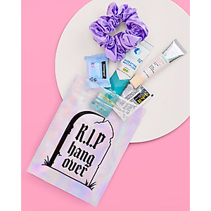 xo, Fetti RIP Hangover Party Kit Pouches - 20 pcs | Bachelorette Party Recovery Bags, Birthday Goodie Favor, Bridal Shower Supplies, Bridesmaid Gift, 21st Bday Decorations