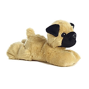 Aurora® Adorable Mini Flopsie™ Mr.Pugster™ Stuffed Animal - Playful Ease - Timeless Companions - Brown 8 Inches