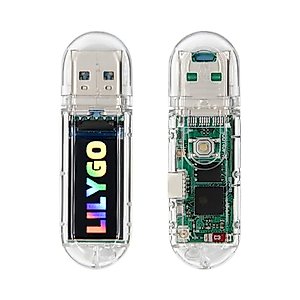 LILYGO T-Dongle-S3 ESP32-S3 TTGO Development Board with Screen Dongle 0.96 inch ST7735 LCD Display TF Card