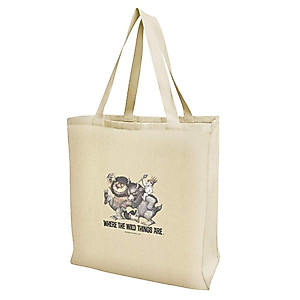 GRAPHICS & MORE Where the Wild Things Are March Grocery Travel Reusable Tote Bag
