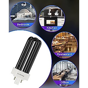 43050 Replacement Bulbs Compatible with Dynatrap DT1775 1 Acre and DT1750 3/4 Acre Bug Zapper, 3U 26W Black Light Bulb for Mosquito & Flying Insect Trap Light, 3 Pack