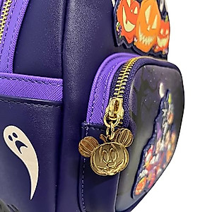 Loungefly Exclusive Disney Mickey and Friends Halloween Double Strap Shoulder Bag