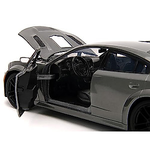 2021 Charger SRT Hellcat Gray Metallic Fast X (2023) Movie 1/24 Diecast Model Car by Jada 34472