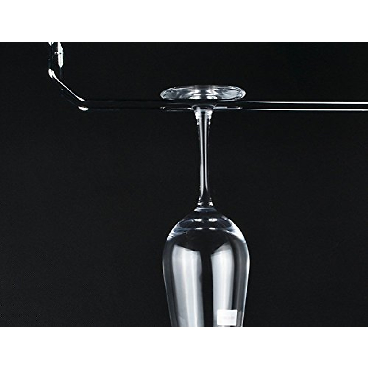 Happy Lifestyles Stainless Steel 1/2/3 Rails Cabinet Wine Glasses Rack 20" 2 rows