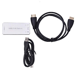 Pomya Video Audio Capture Card, USB 3.0 High Definition Video Audio Capture Card for OBS Live Streaming 1080P HDMI Compatible with Windows Linux Os X System,Plug-N-Play