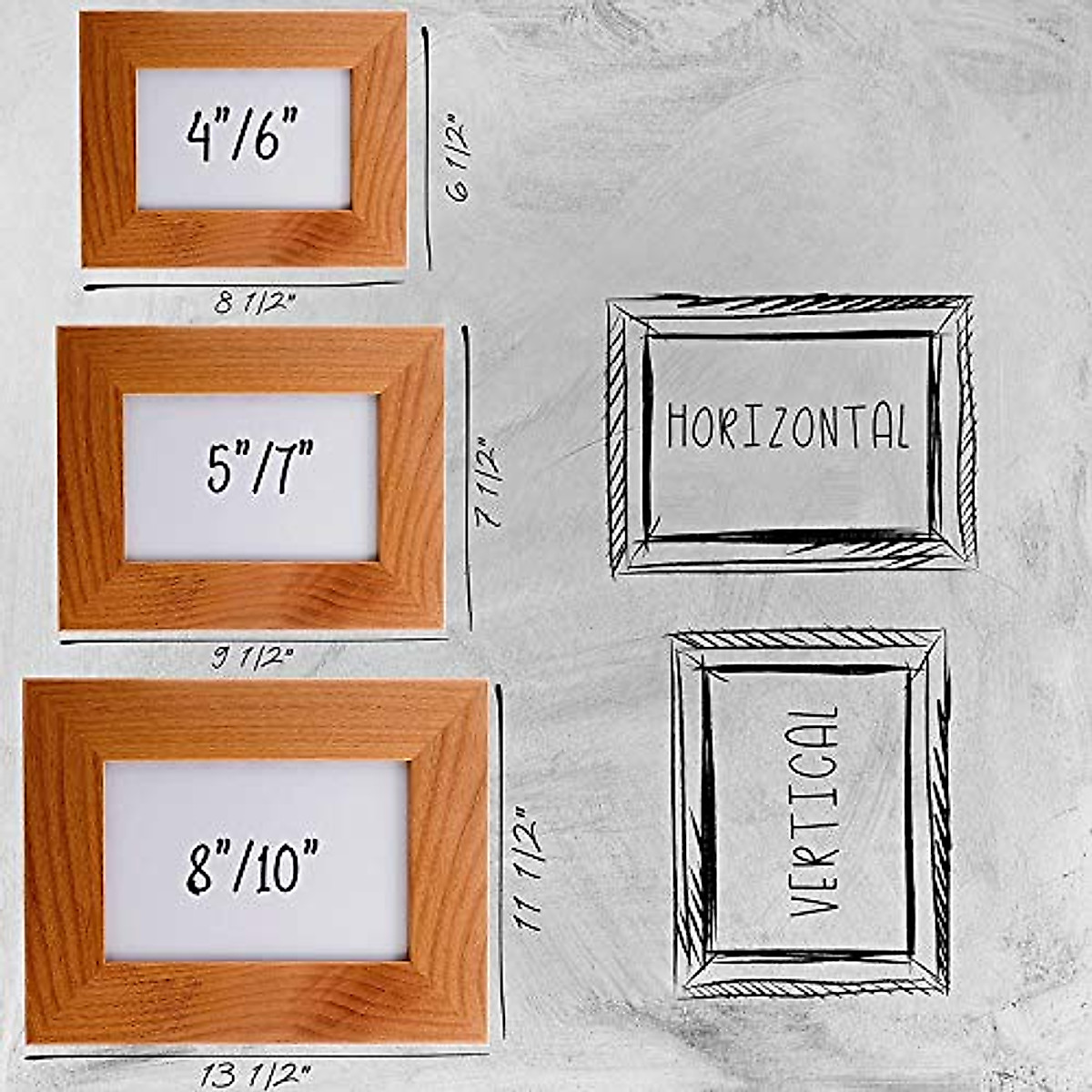 Personalized Couple Picture Frame | 5x7 | Valentines Day Gifts for Her, Custom Love Frame w Hearts, Personalized Romantic Wedding Photo Frame - Engagement, Wedding Gifts for Couple D#3