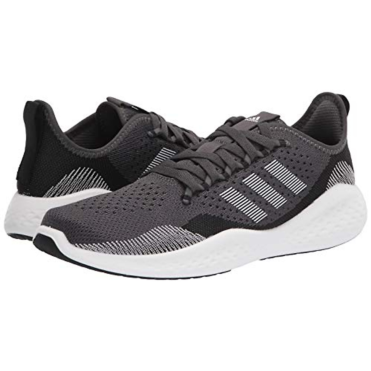 adidas Men's Fluidflow 2.0 Running Shoe, Core Black/FTWR White/Grey Six, 13