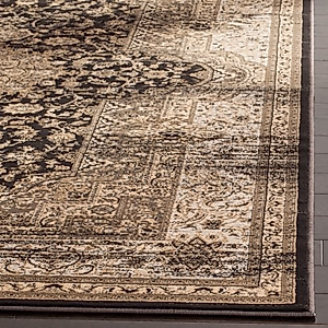 SAFAVIEH Vintage Collection 5'1" x 7'7" Black/Ivory VTG574F Oriental Traditional Distressed Area Rug