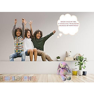 Huggable Happiness Weighted Stuffed Animals | Weighted Plush Toy for Anxiety, Calm and Comfort | Therapeutic Sensory Weighted Plushies Animal | Cute Stuffed Animals | 18in - 3lb