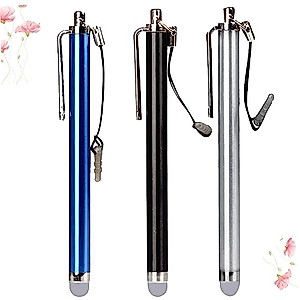 Stylus Pens 3pcs Tablet Stylus Conductive Cloth Pen Tablet Stylus Pen Stylus Pen Capacitor Capacitive Pen Number Pencil Capacitor Pen Cloth Head Stylus Pen