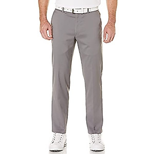 PGA Tour Men's Flat Front Active Waistband Golf Pant With A Classic Fit, Moisture-Wicking And Sun Protection (Sizes 30 - 54), Quiet Shade, 36W x 30L