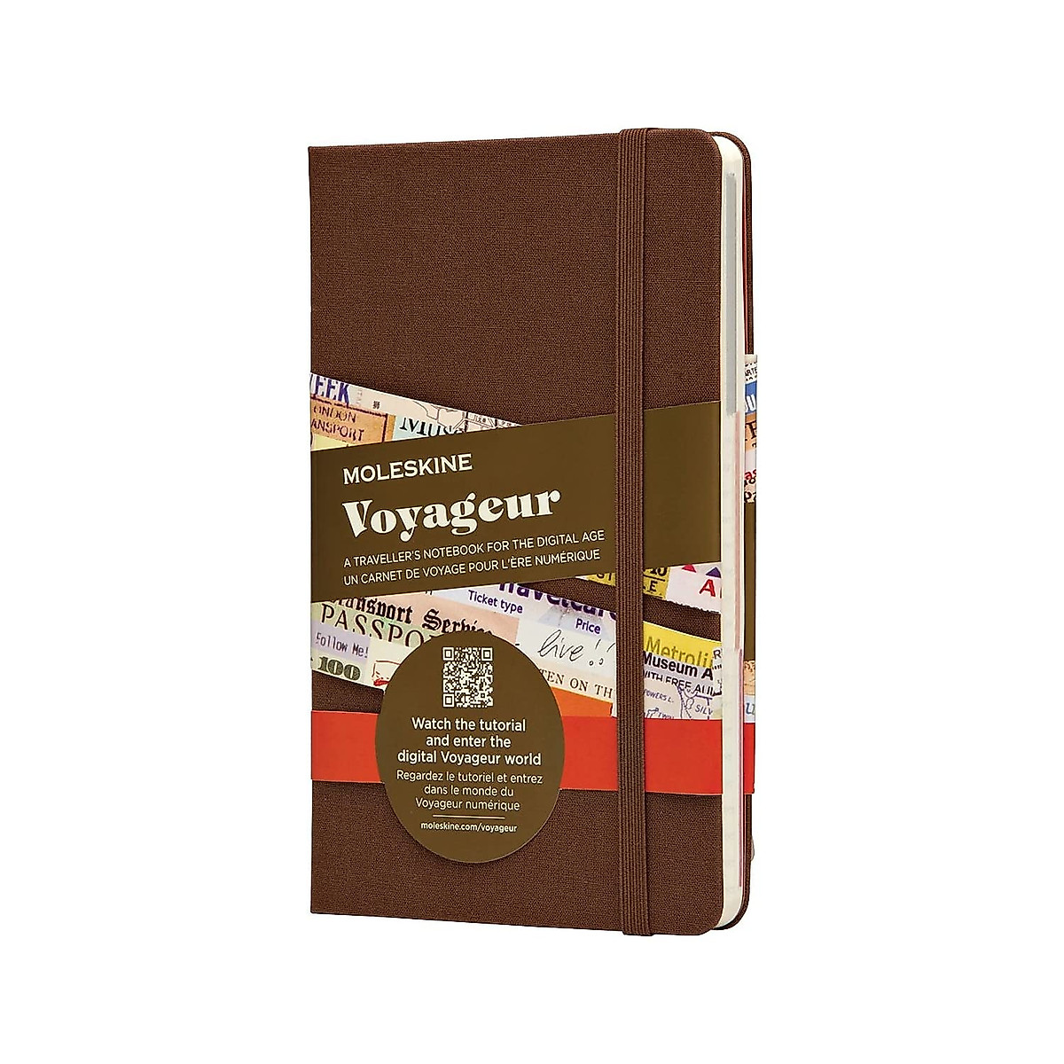 Moleskine Voyageur Notebook, Hard Cover, Medium (4.5" x 7") Nutmeg Brown