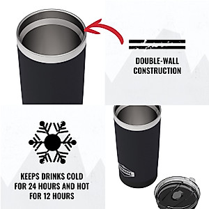 Cordova Outdoors Trailhead Class Tumbler, Obsidian, 20 oz