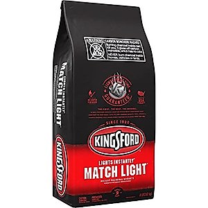 Kingsford 32111 Match Light Charcoal Briquettes, 8 lb, Black