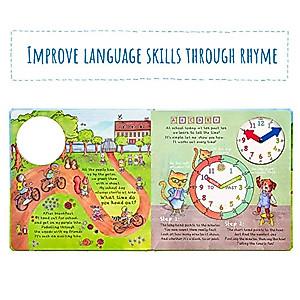 Amonev Clock Book Time Teaching Story Book Tell Us The Time Milo!