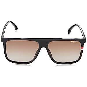 Carrera Men's Male Sunglass Style 172/N/S Rectangular, Black/Brown Gradient, 58mm, 14mm