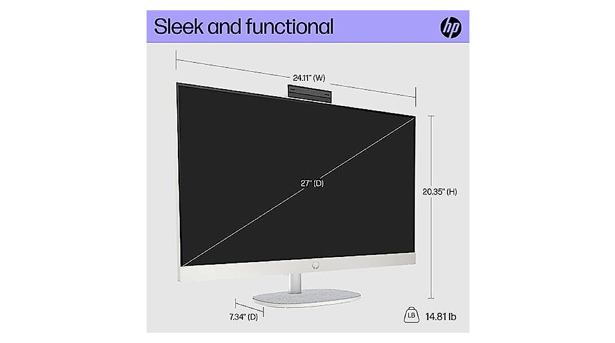 HP 27" All-in-One PC | 13th Gen Intel Core i7