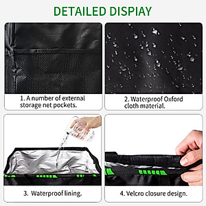 GaRhomxy Car Trash Can, Hanging Car Trash Bag, Large Capacity Foldable Waterproof Litter Garbage Bag Organizer for Cars, SUVs, Trucks, Car Interior Accessories
