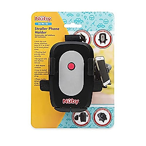 Nuby Stroller Phone Holder: Safe and Secure Phone Holder- Stroller Accessory Black