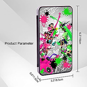 PERFECTSIGHT Compatible with Nintendo Switch Game Case, Switch Game Holder for Switch OLED & Switch Lite, Cute Switch Game Card Case Cartridge with 24 Slots Game Card Storage for Splatoon Fans（Octopus）