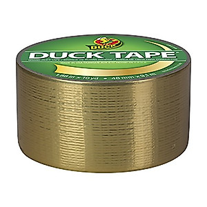 Duck Brand 280748 Duct Tape, Single Roll, Metallic Gold