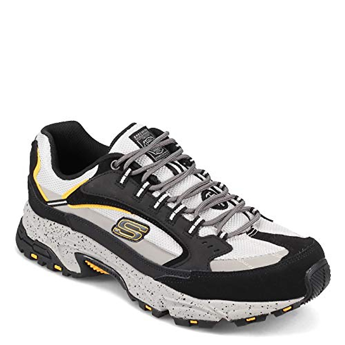 Skechers Men's Stamina ST Athletic Style Industrial Shoe, Black Grey, 10.5 Wide