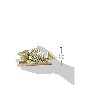 Penn-Plax Zombie Fish Aquarium Ornament, 7.2 by 3.5 by 3-Inch