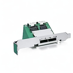 Dual Mini SAS SFF-8088 to SFF-8087 Mini SAS Adapter, with Low Profile and Full-Height Profile Bracket