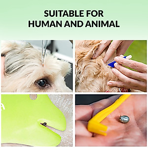 S SUNINESS 7 in 1 Premium Tick Removal Kit, Tick Tweezer Set with Case, Tick Remover, Holster and Tick Card and More