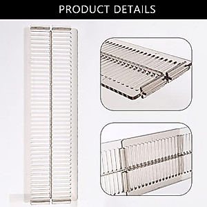 Sudemota 8 PCS Adjustable Drawer Dividers DIY Cabinet Partition Divider for Clutter Kitchen Cutlery Organizer Separator