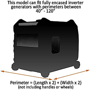GenTent Generator Running Cover - Inverter Kit (Standard, Tan) - for Fully Encased Inverter Generators